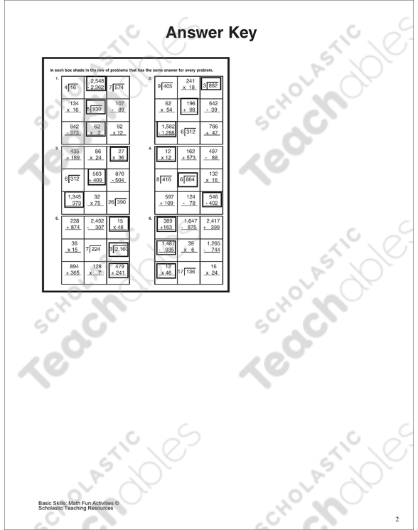 4-Digit Subtraction Grade 4 Collection | Printable Leveled Learning ...