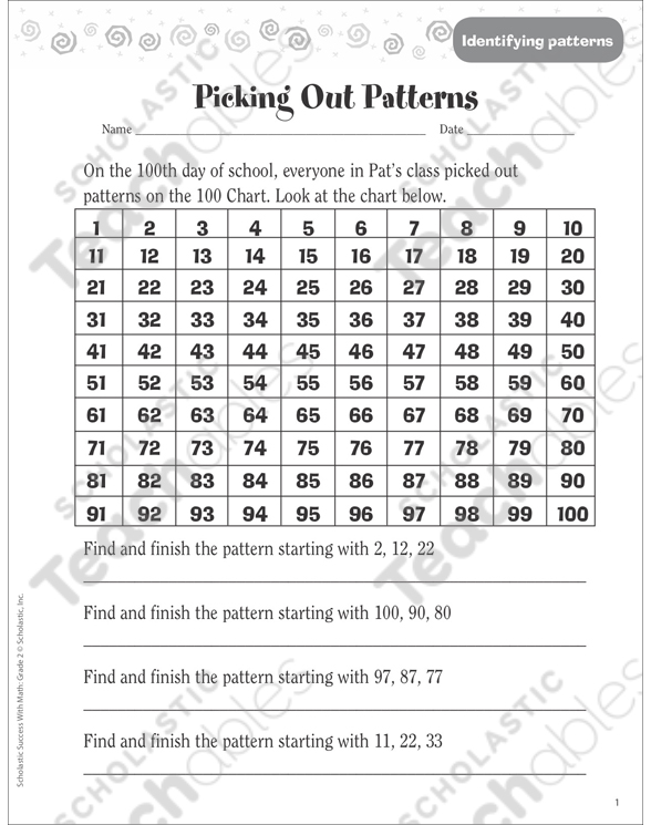 Number Patterns Grade 2 Collection | Printable Leveled Learning Collections