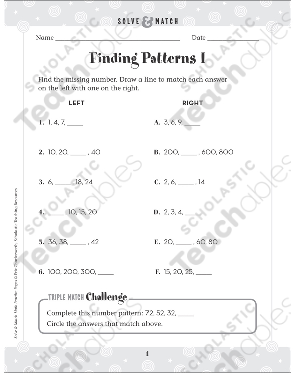 Number Patterns Grade 2 Collection | Printable Leveled Learning Collections