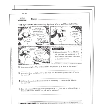 5th grade math story problems