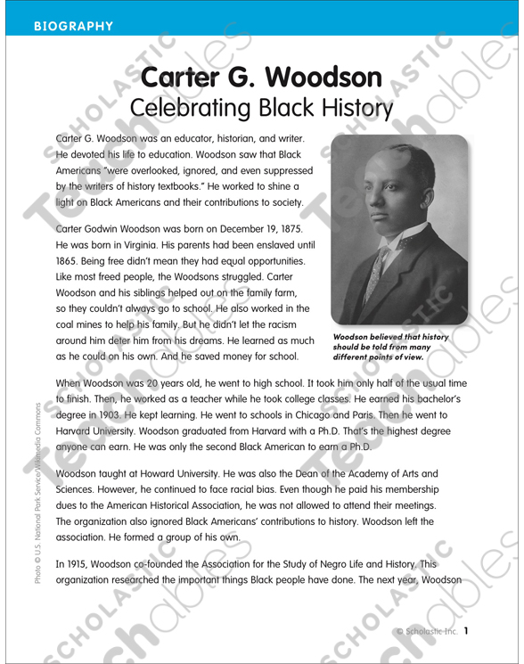 Carter G Woodson Coloring Pages [2025]