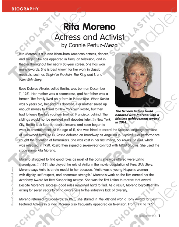 Actress Rita Moreno Biography Rita Moreno Age, Family, Bio | Famous