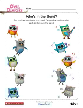 eva owl diaries coloring pages